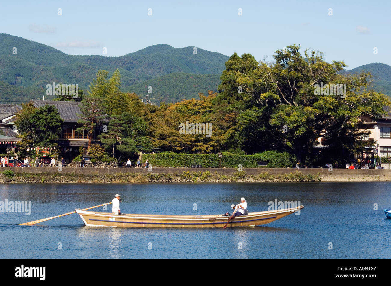 boats on kiyotaki river Arashiyama Kyoto Japan Asia Stock Photo - Alamy