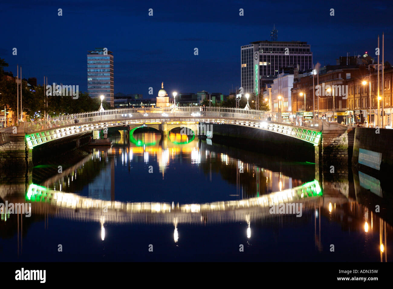Liberty hall and oconnell bridge in dublin hi-res stock photography and ...