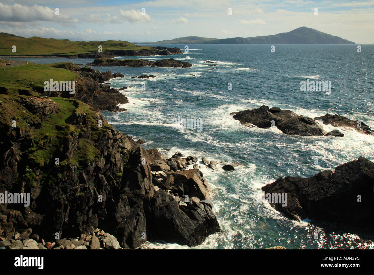 Knockmore, Clare Island, Clew Bay from the Atlantic Drive, Achill ...
