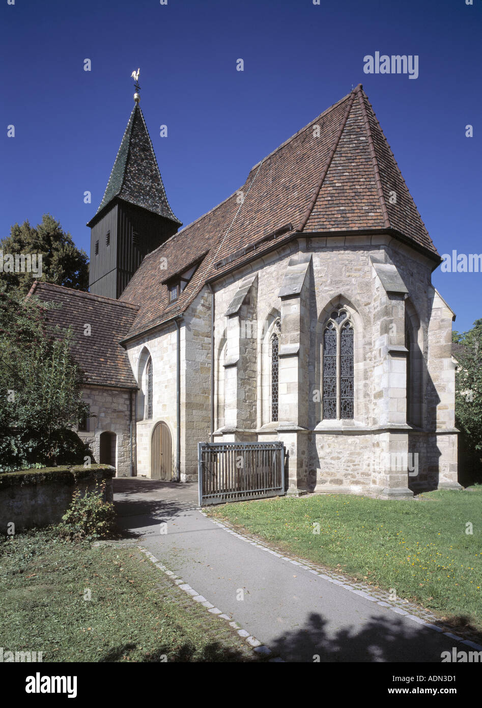 Stuttgart-Hedelfingen, Alte Kirche, Blick von Südosten Stock Photo - Alamy