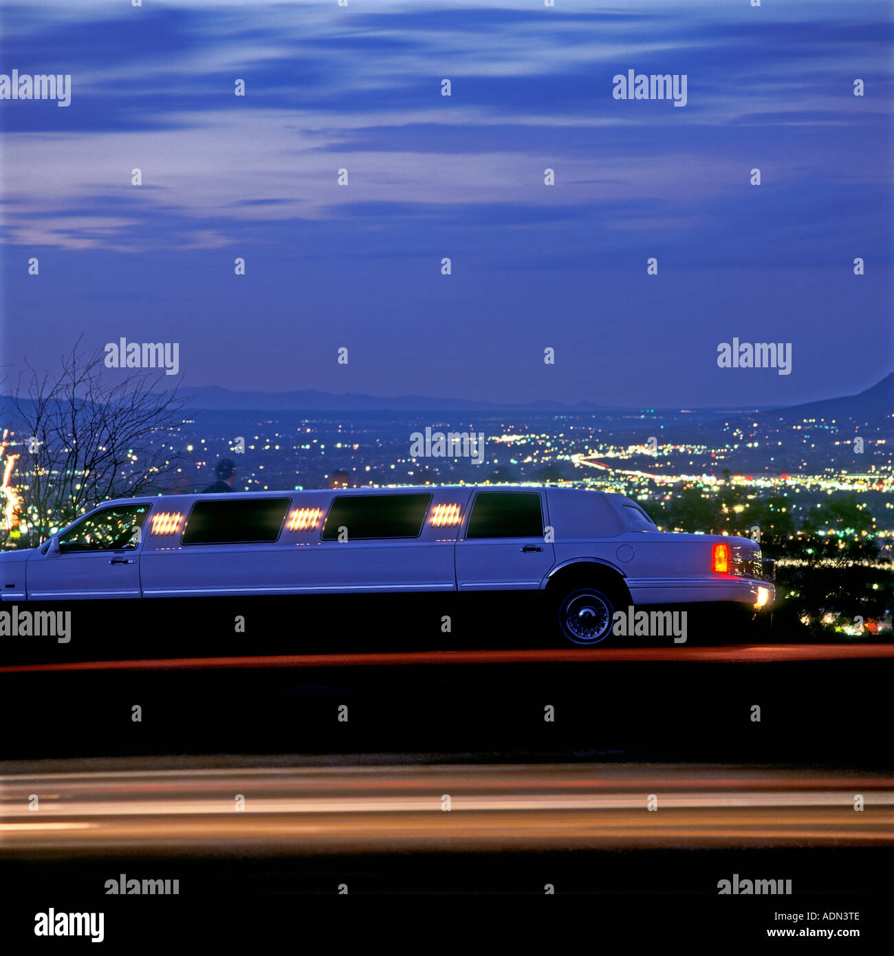 High school kids take in the view from their limo before making their ...