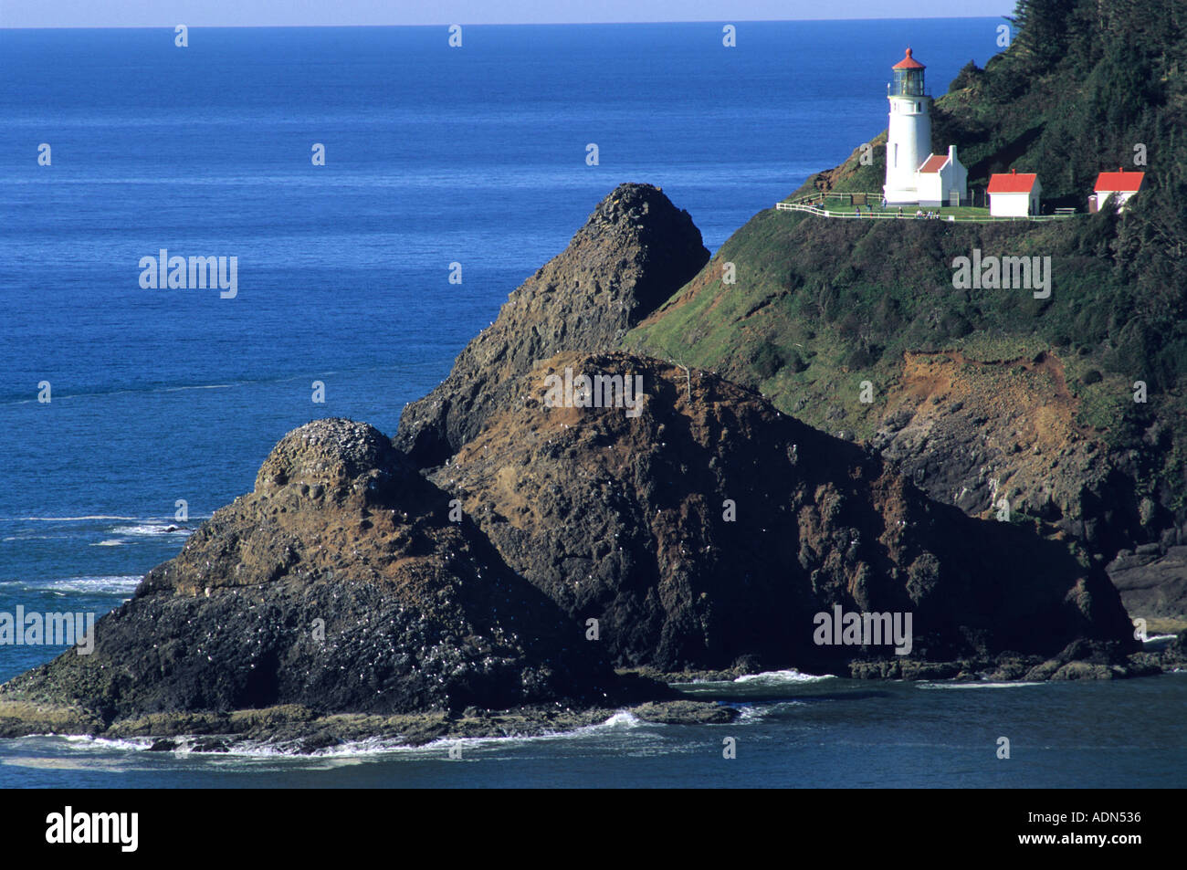 Heceta Head Lighthouse on the Oregon coast Stock Photo - Alamy