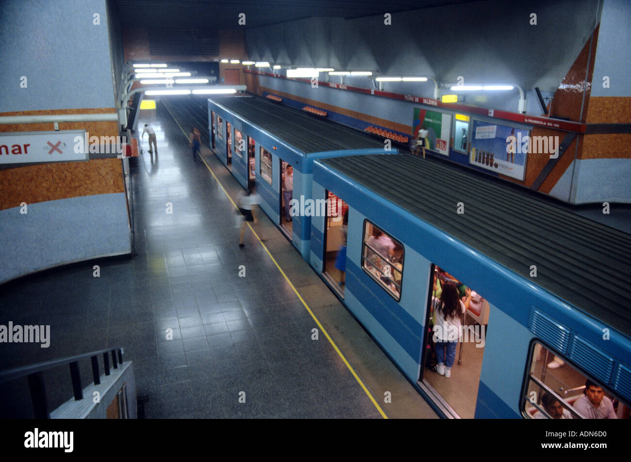 Subway in Santiago Chile Stock Photo - Alamy
