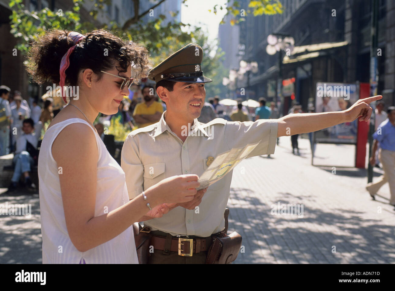 Policeman giving directions hi-res stock photography and images - Alamy