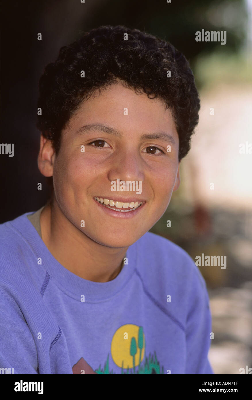 A portrait of a teenage boy in Chile Stock Photo - Alamy