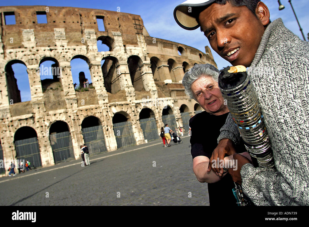 Italy Rome City scene of Europe The Colosseum a world heritage site in ...