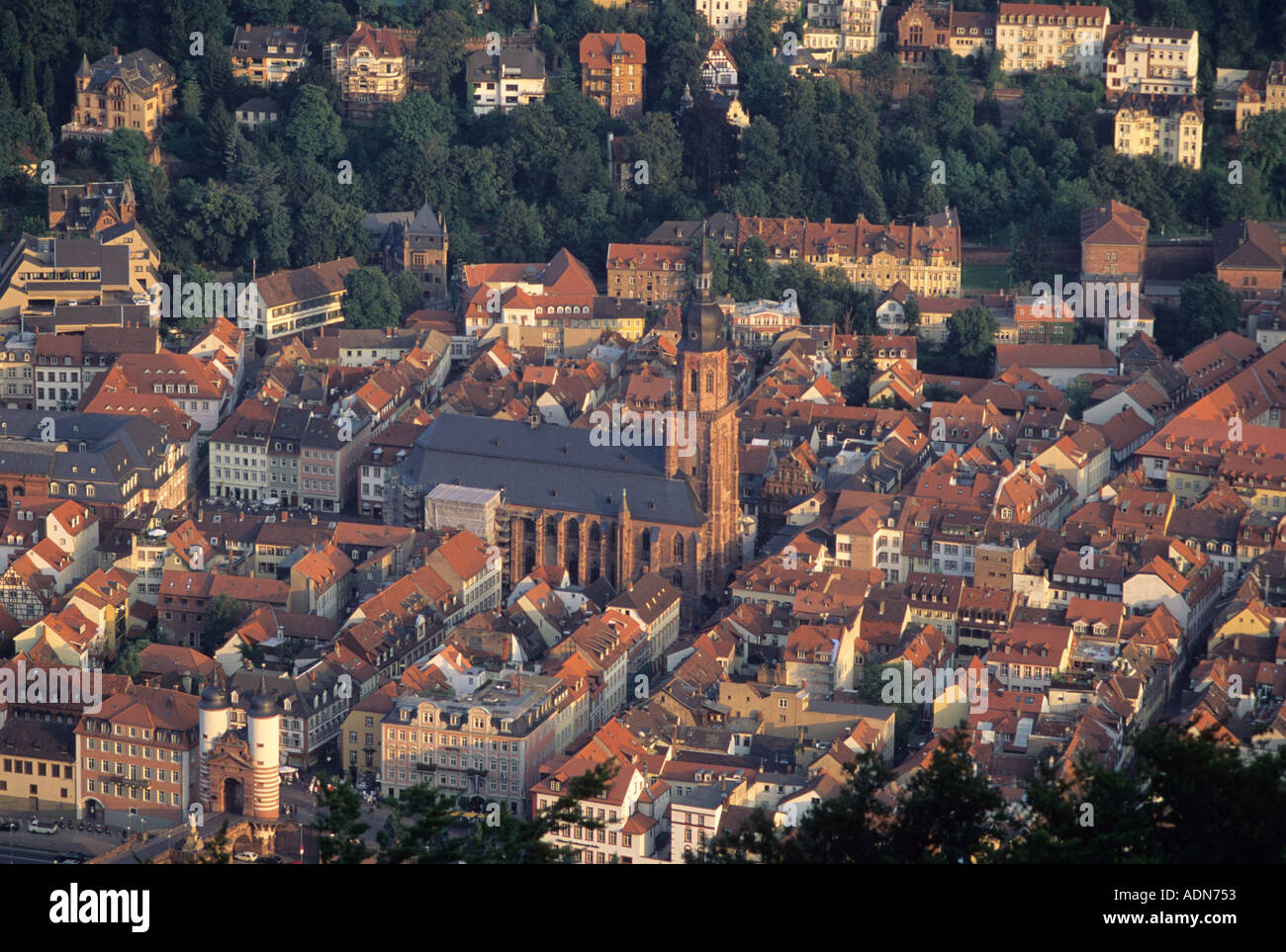 An aerial view of Heidelberg Germany Stock Photo - Alamy