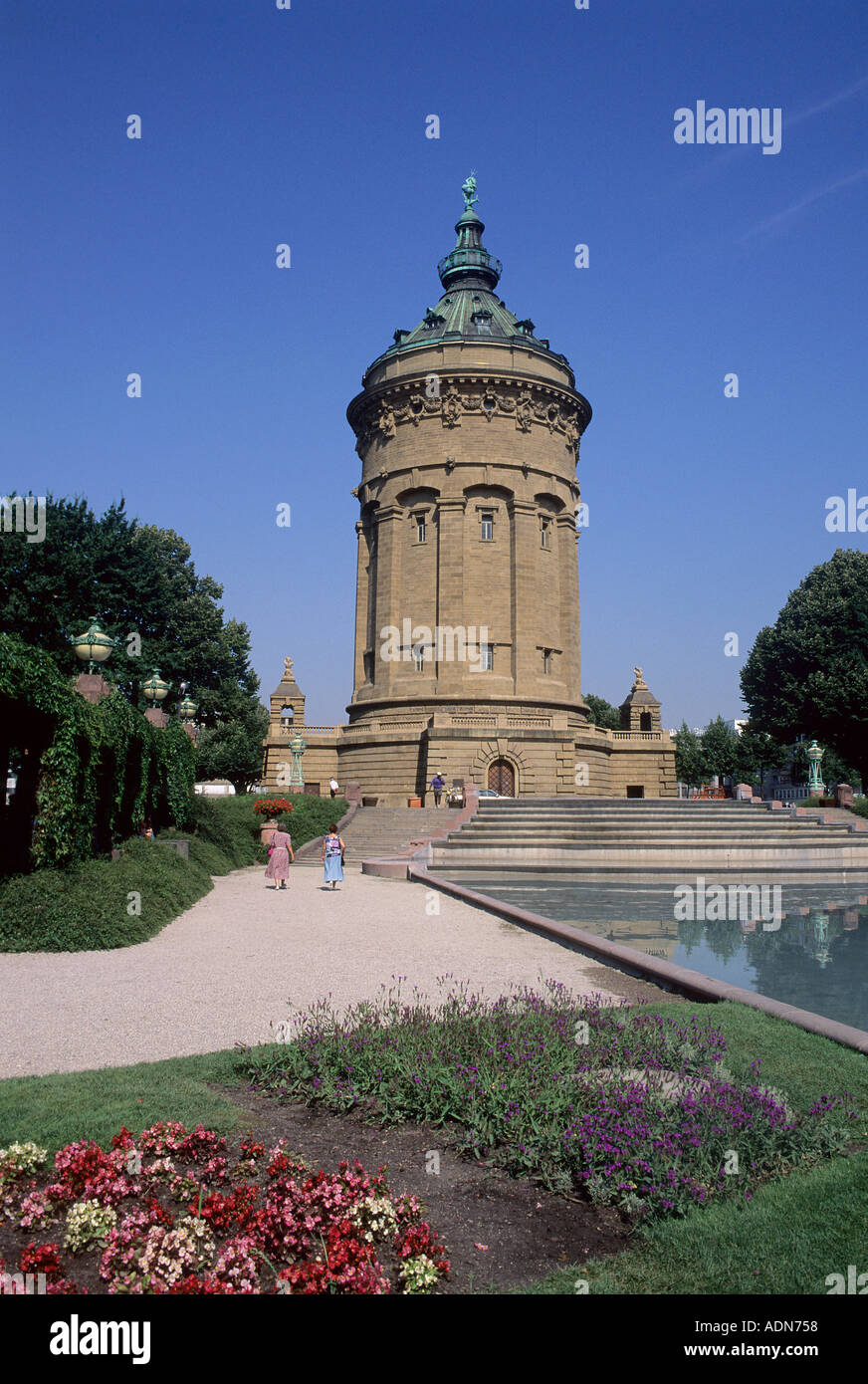 Wasserturm water tower in Mannheim Germany Stock Photo - Alamy