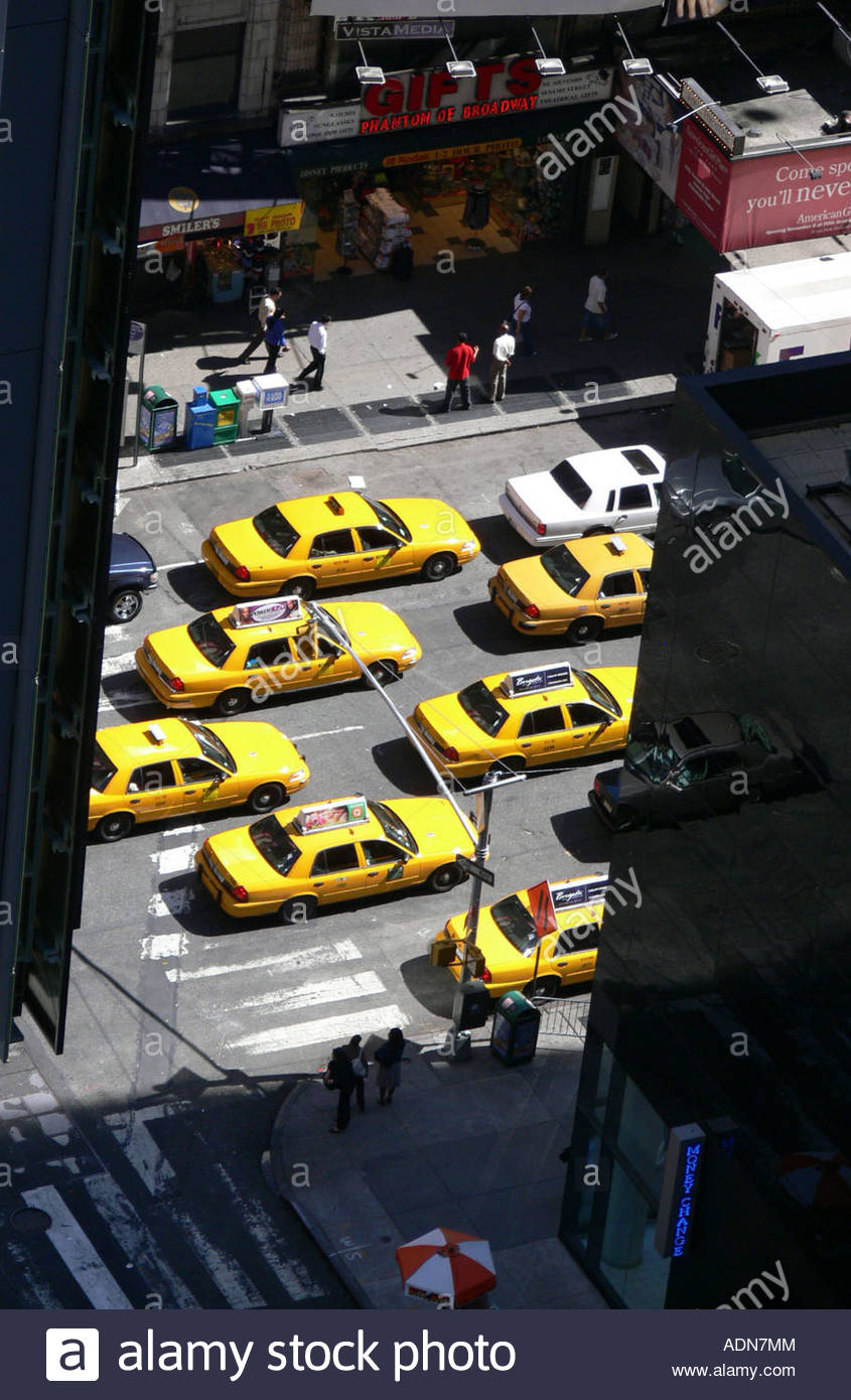 Times Square Birds Eye View Stock Photos & Times Square Birds Eye View ...