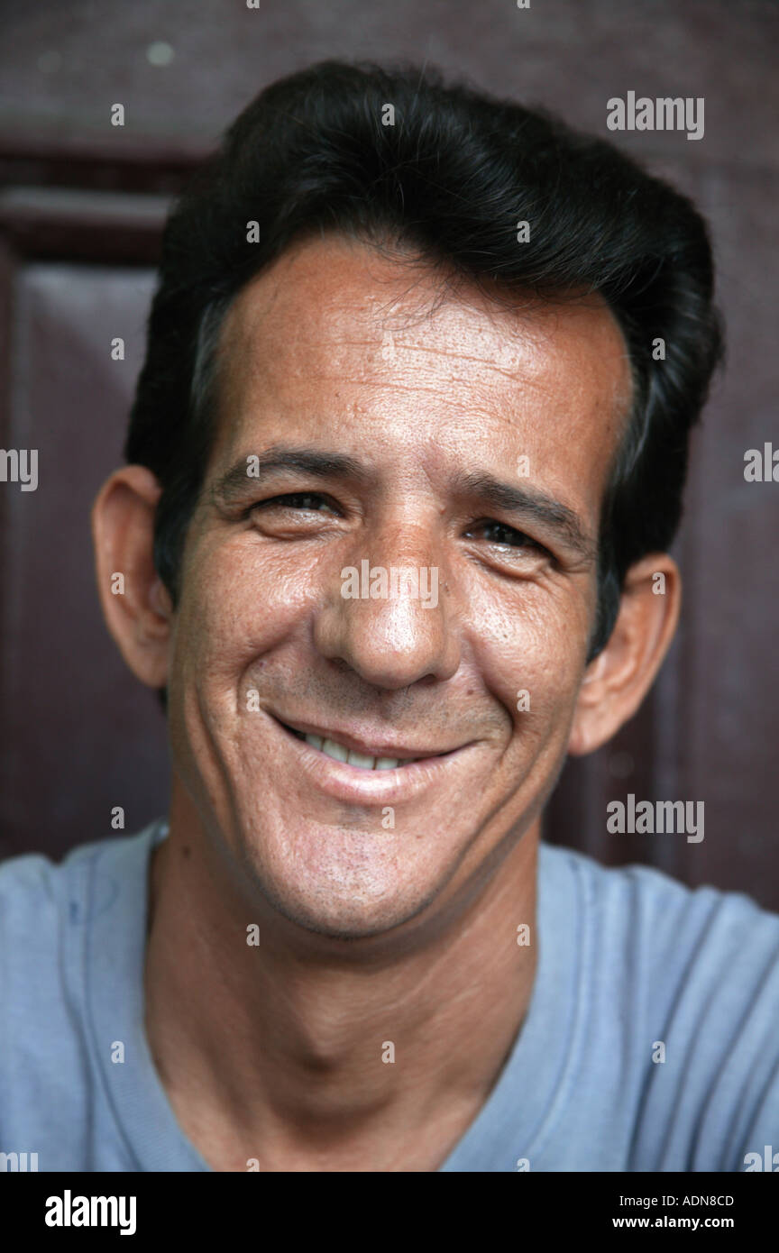 Portrait of smiling white Cuban man Stock Photo - Alamy