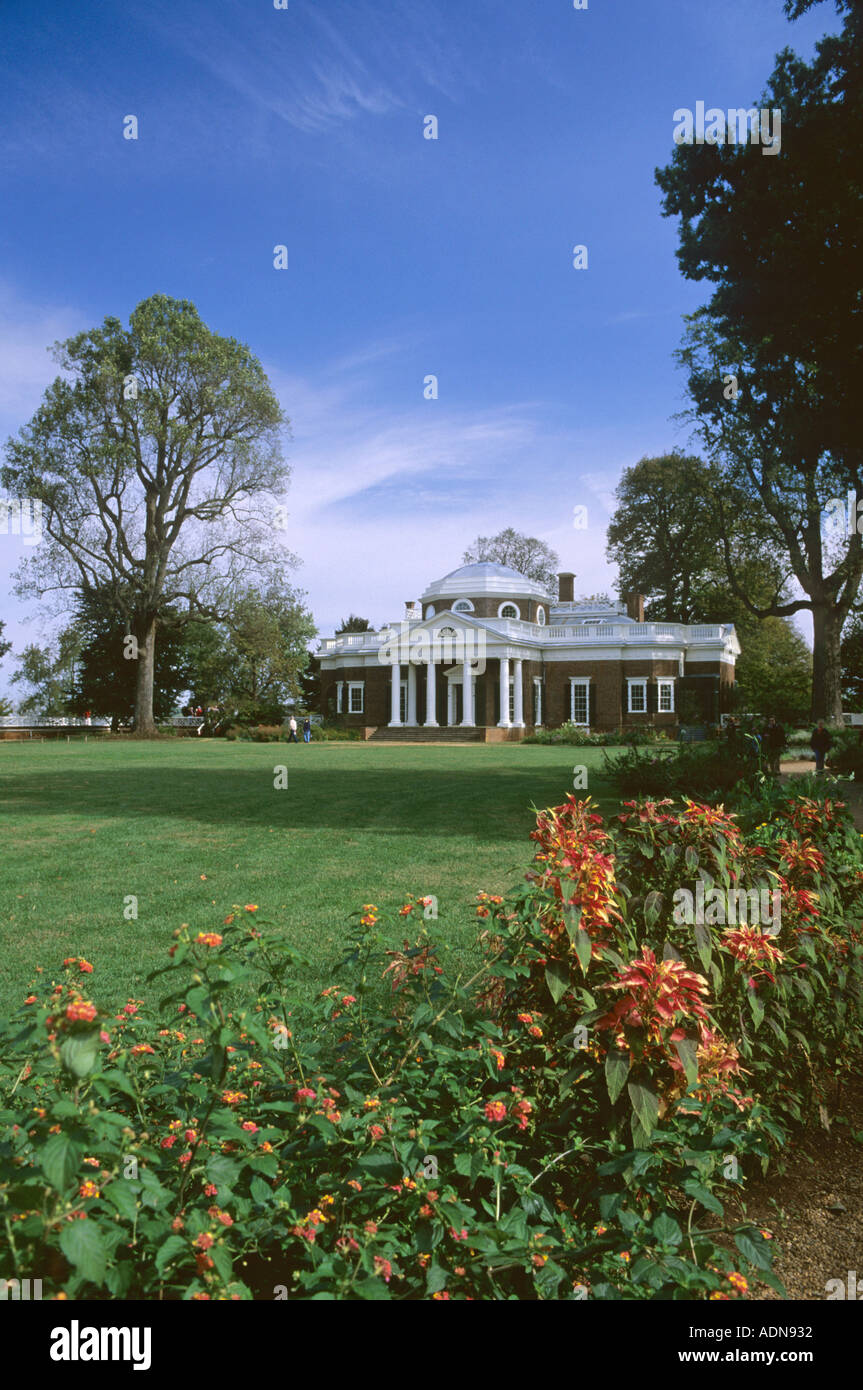 Monticello the Thomas Jefferson estate in Virginia Stock Photo - Alamy