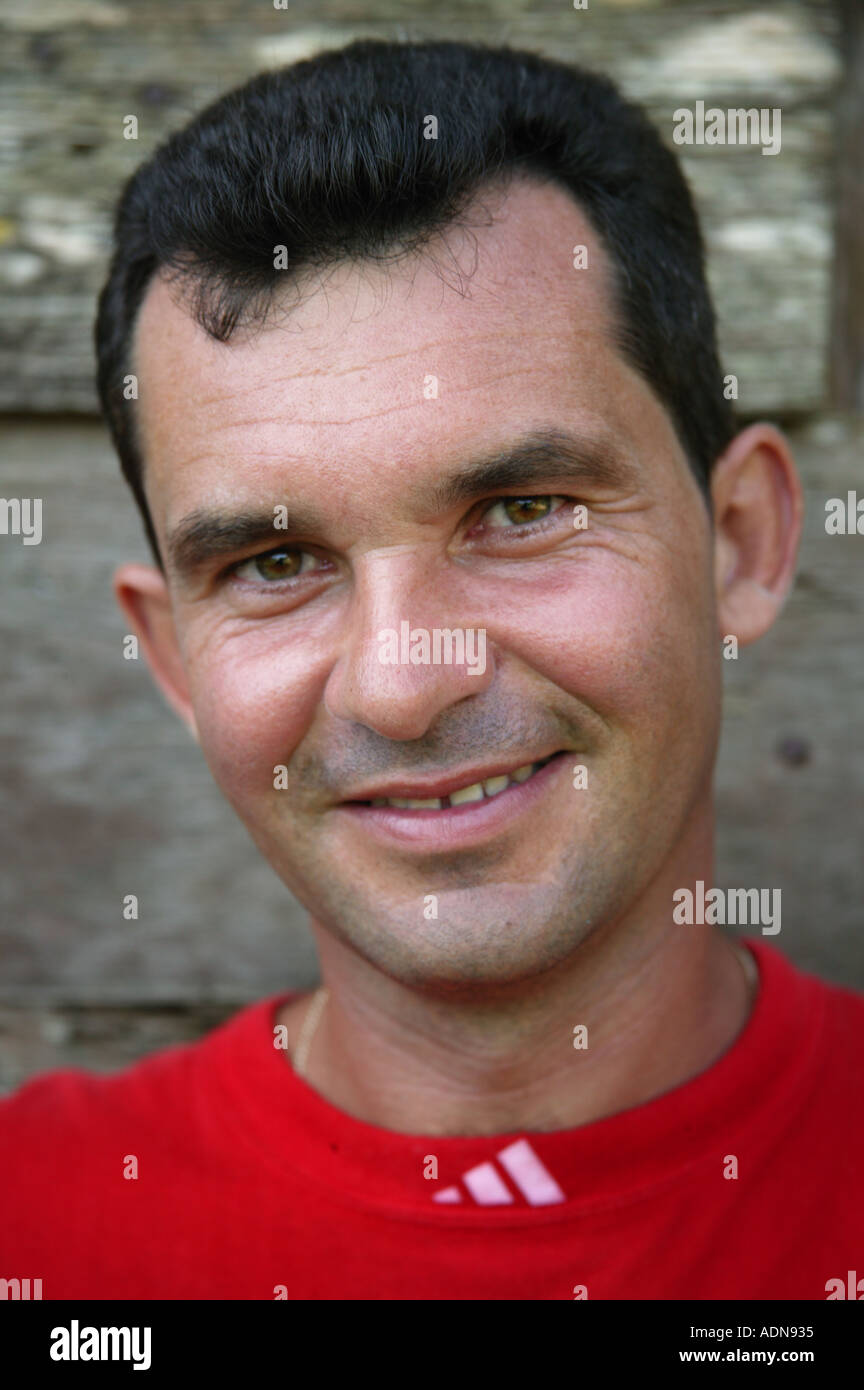 Portrait of Cuban man Stock Photo - Alamy