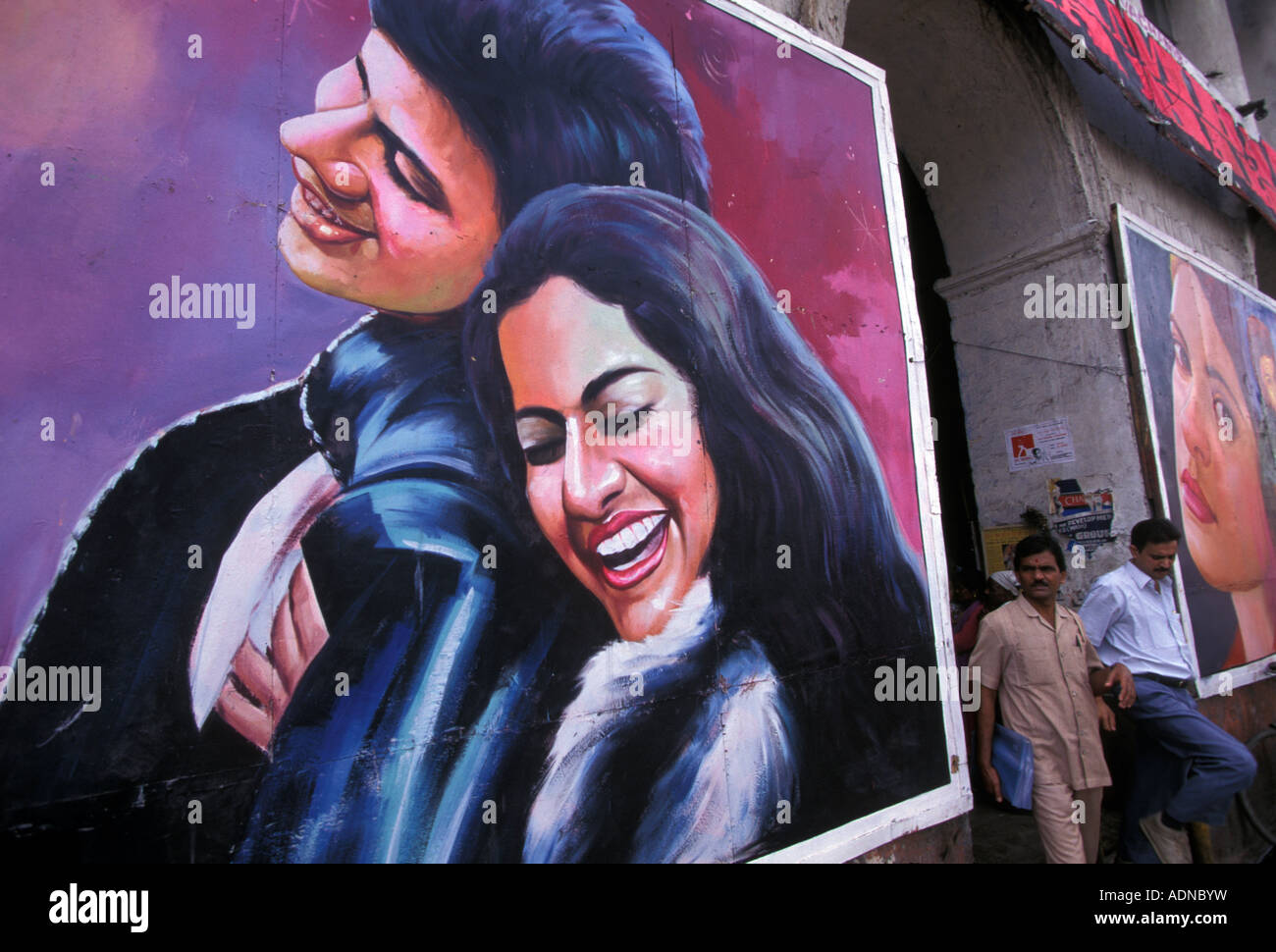 INDIA Delhi Cinema hordings at Connaught Circus Stock Photo - Alamy