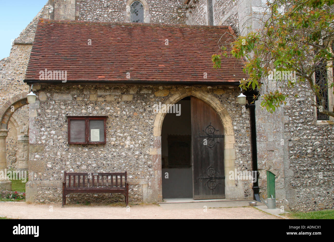 Main door of Parish Church of St. Mary and St. Blaise, Boxgrove Priory ...