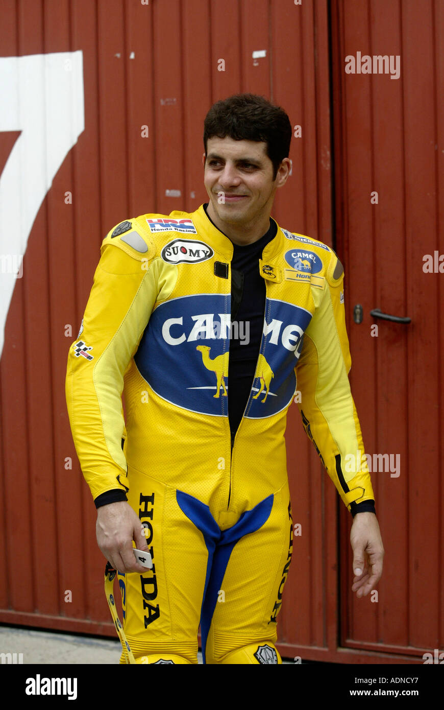 Alex Barros, Moto GP rider for Camel Honda team in 2006 Stock Photo - Alamy