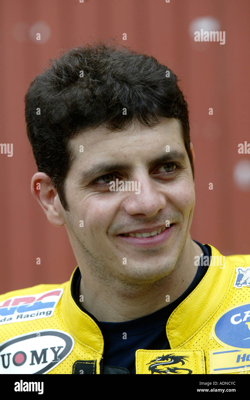 Alex Barros, Moto GP rider for Camel Honda team in 2006 Stock Photo - Alamy