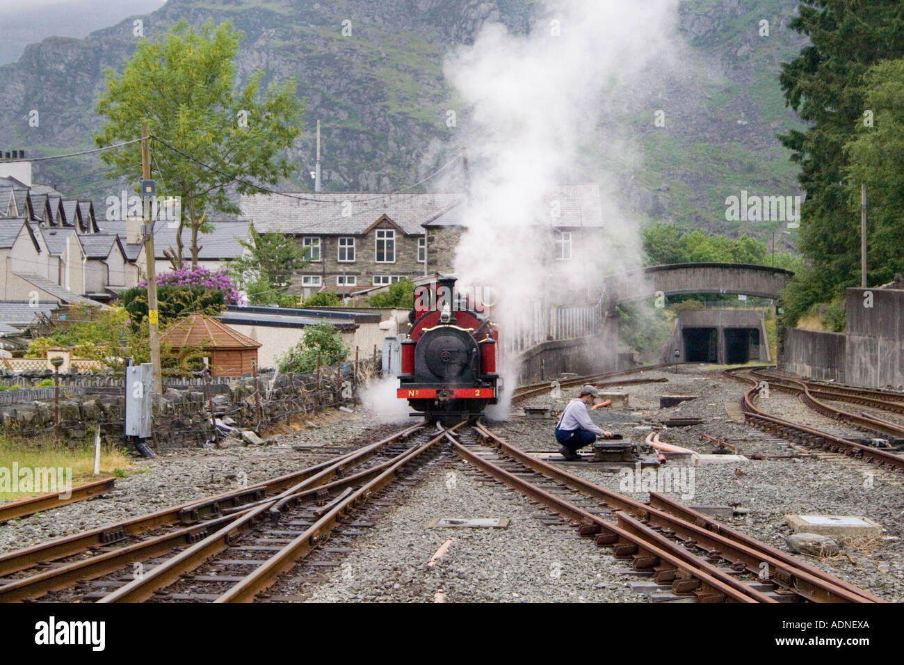 Engine Prince at Blaenau Ffestiniog Gwynedd Wales Stock Photo - Alamy