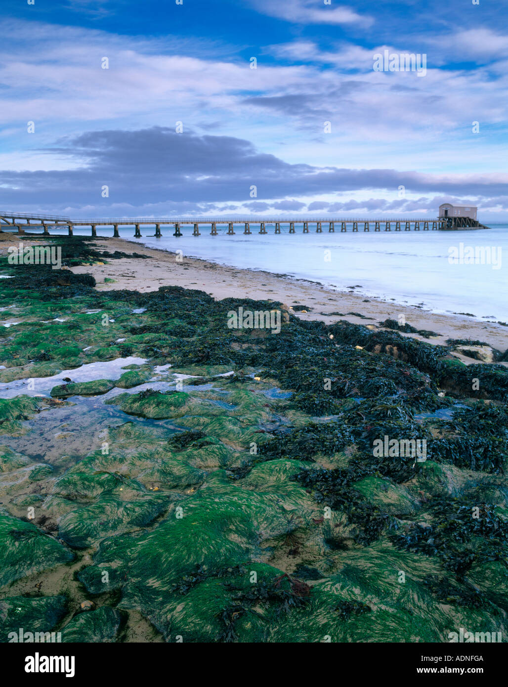 Low tide on spring day at bembridge lifeboat station, Bembridge, Isle ...