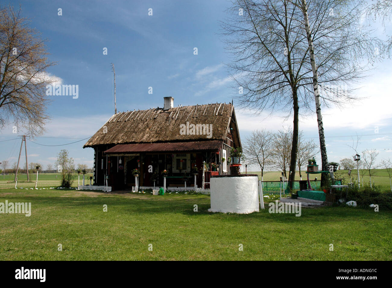 Old rustic house on polish countryside Stock Photo - Alamy