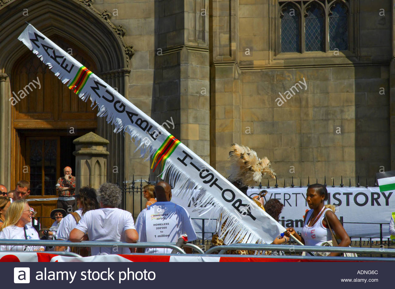 The G8 protest march in Edinburgh Scotland 2005 Stock Photo - Alamy