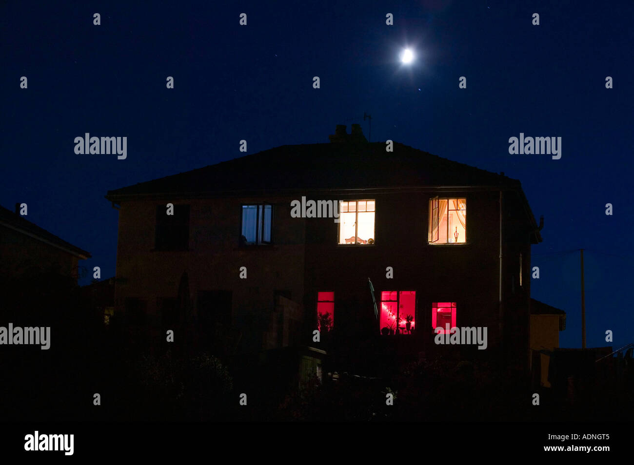 Shaft moonlight house night time hi-res stock photography and images ...