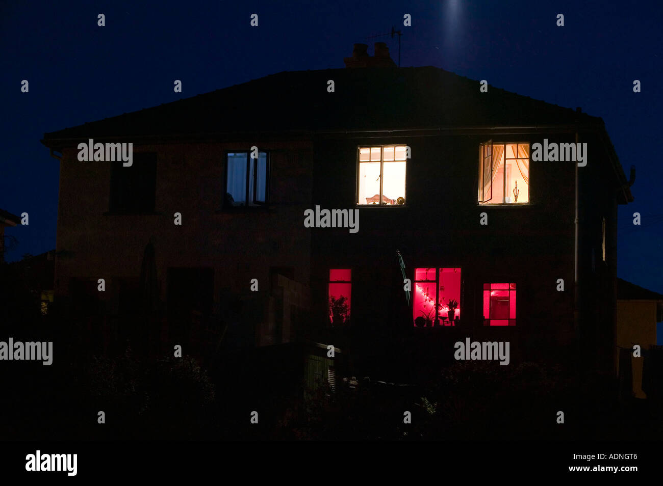Shaft moonlight house night time hi-res stock photography and images ...