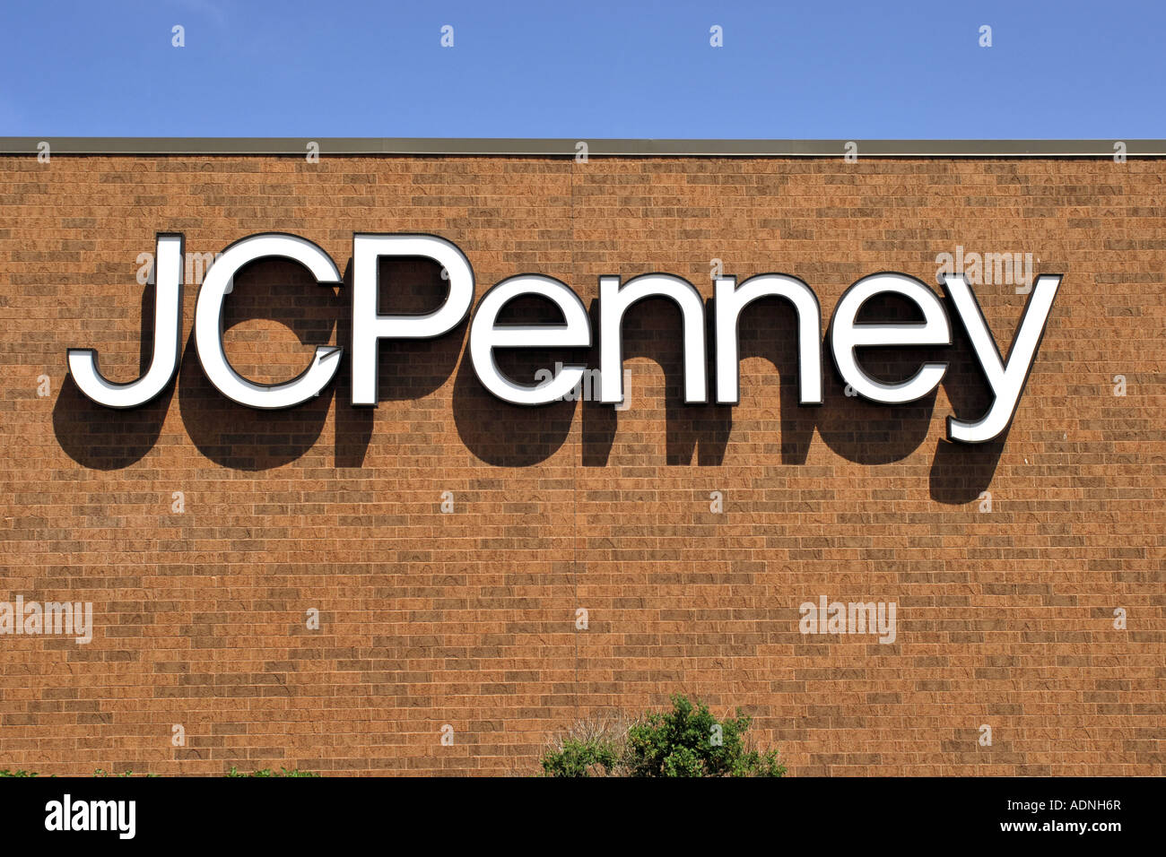 JC Penny sign on the wall of a shopping mall in Detroit Michigan Stock ...