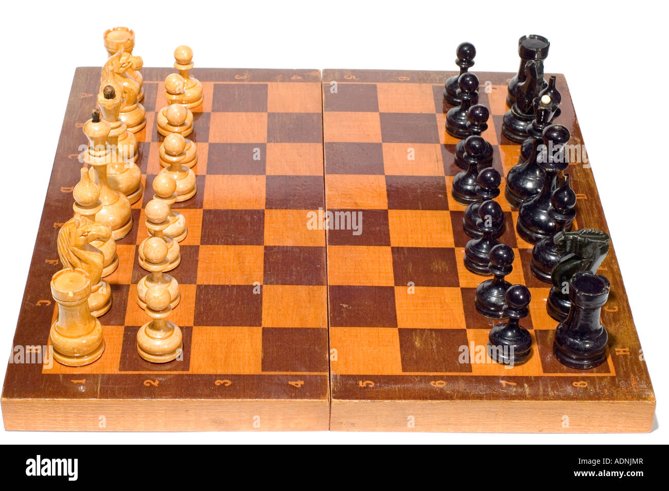 series object on white chess board Stock Photo - Alamy