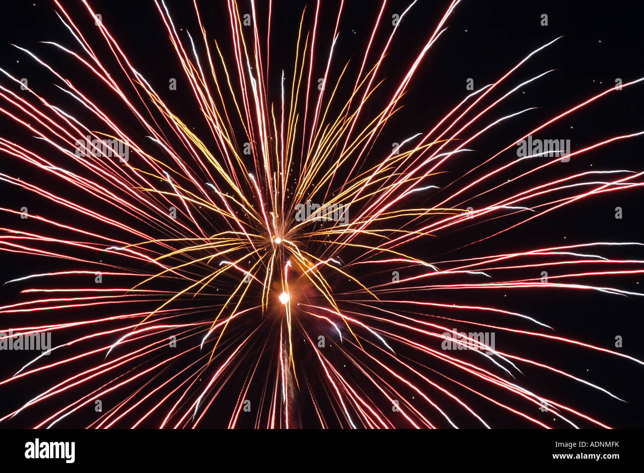 fireworks in night sky Stock Photo - Alamy