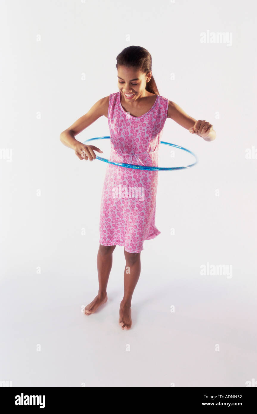 Girl with a hoop hi-res stock photography and images - Alamy