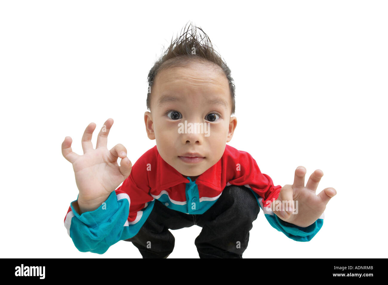 Boy white background three quarter view Cut Out Stock Images & Pictures ...