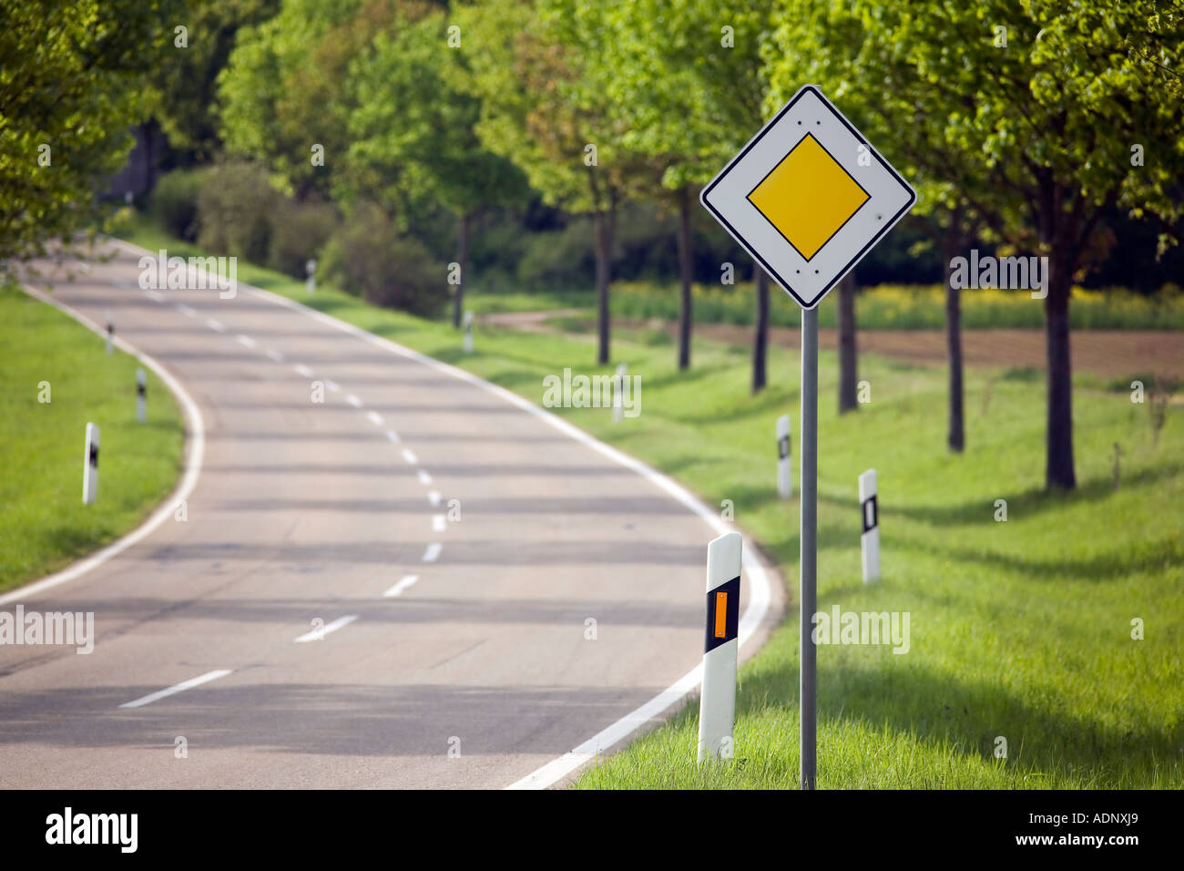 Sign major street Stock Photo - Alamy