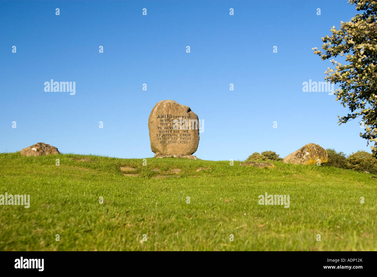 Hamlet's grave at Ammelhede near Randers Jutland Denmark Stock Photo ...
