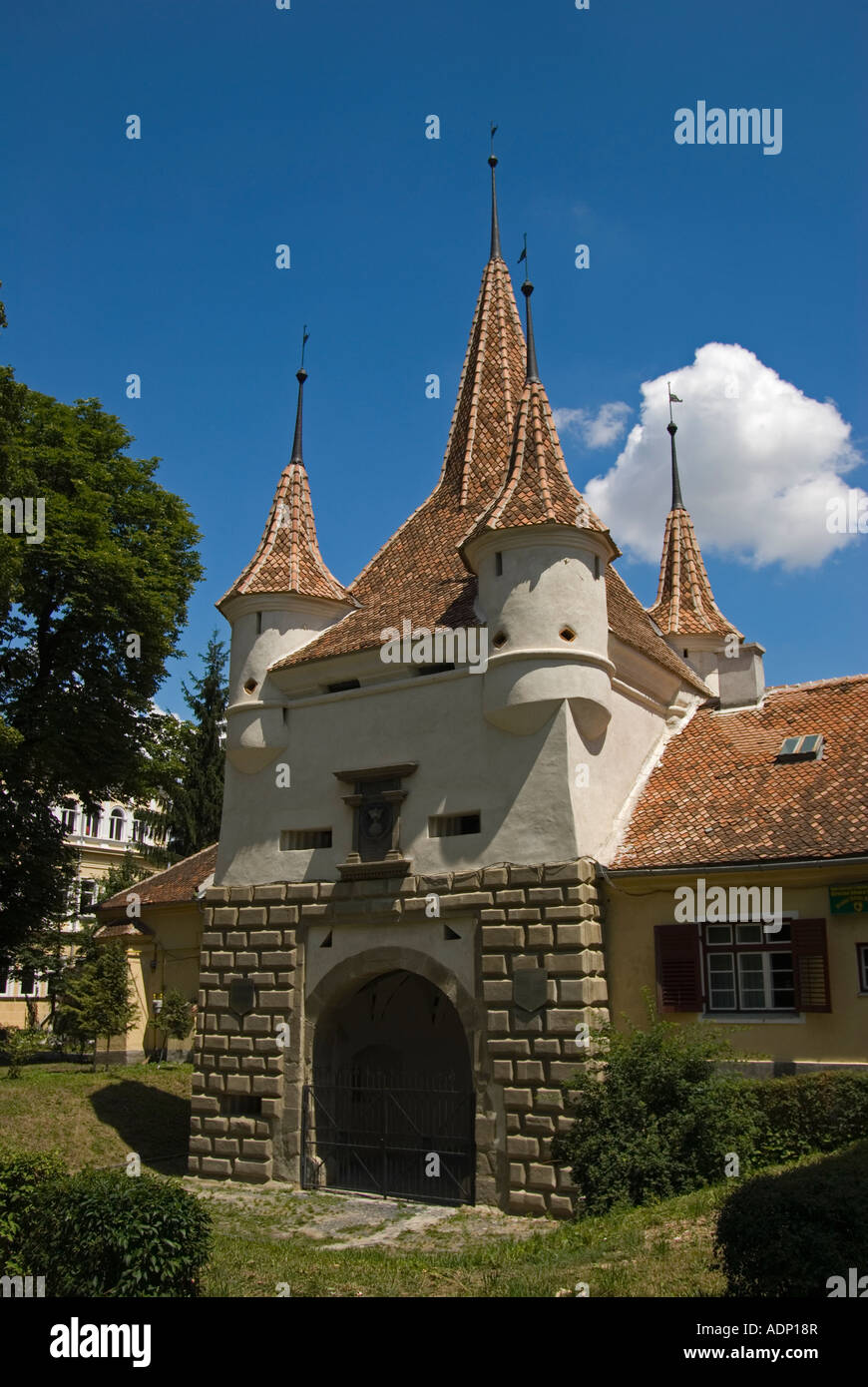 Brasov, Transylvania, Romania. Catherine's Gate - one of the main gates ...