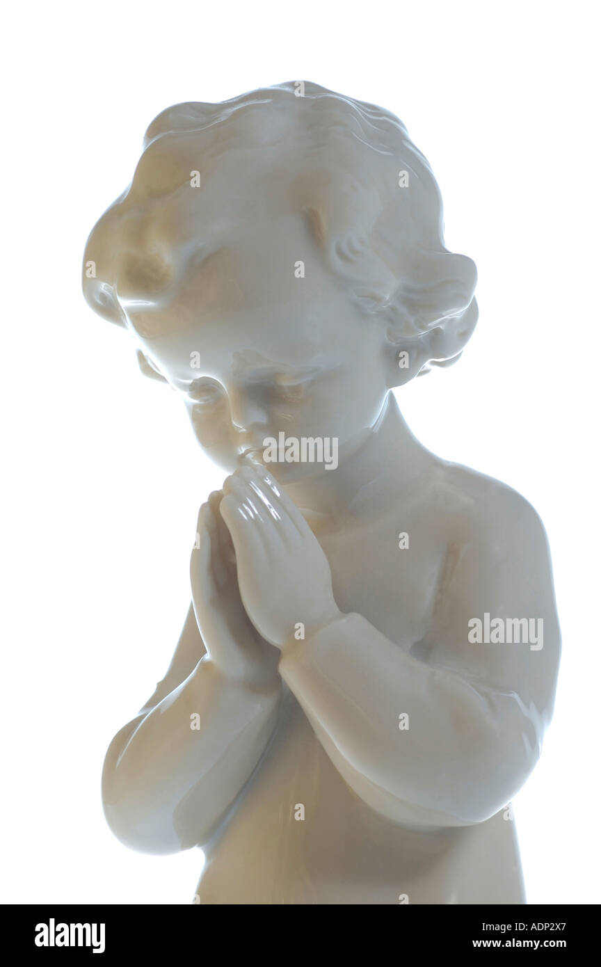 Figure of a praying angel Stock Photo - Alamy