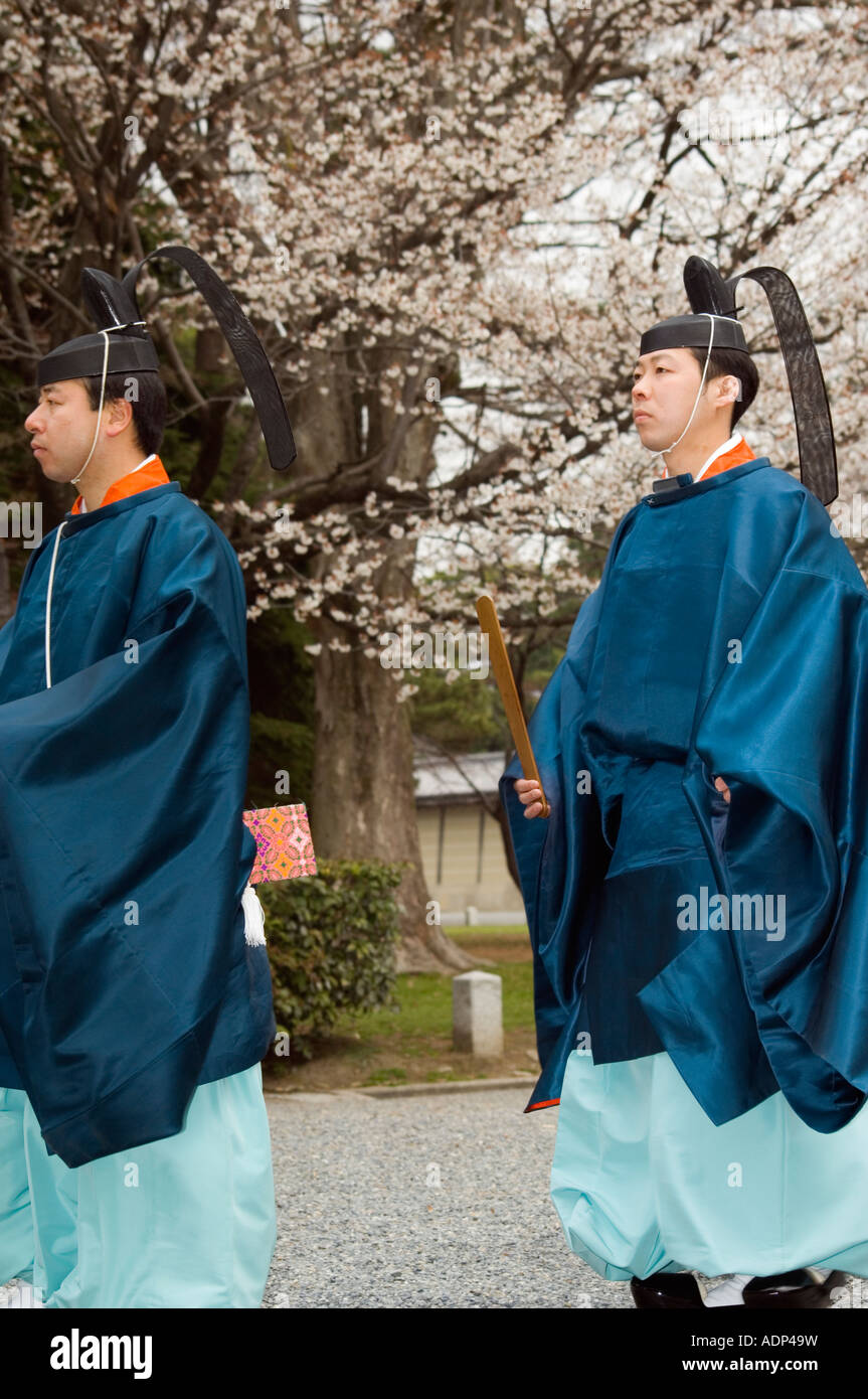 temple priests wearing colourful traditional clothes religious ...