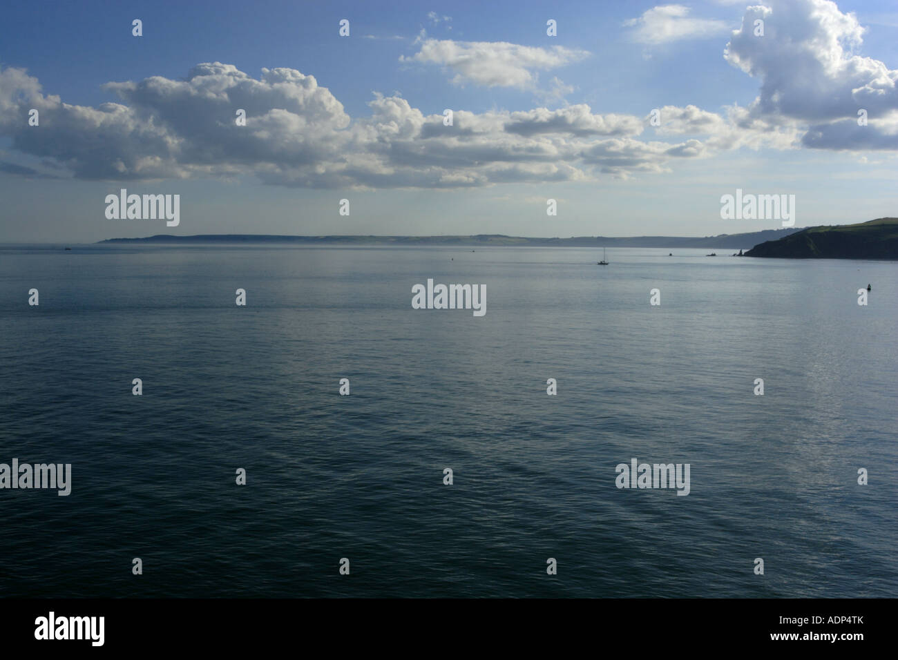 VIEW TO COMBE POINT Stock Photo - Alamy