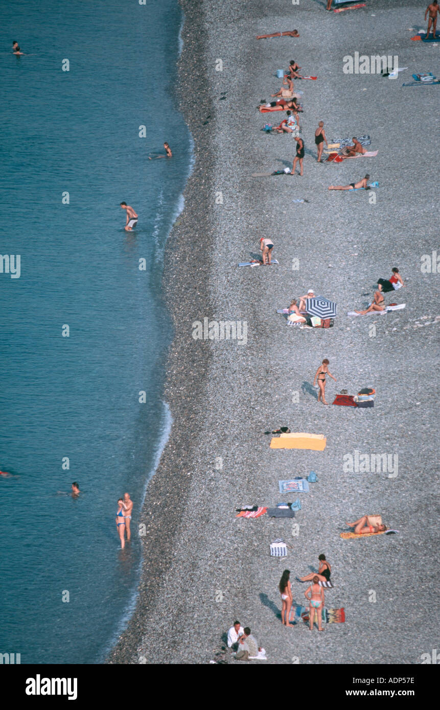Beach of Nice Stock Photo - Alamy