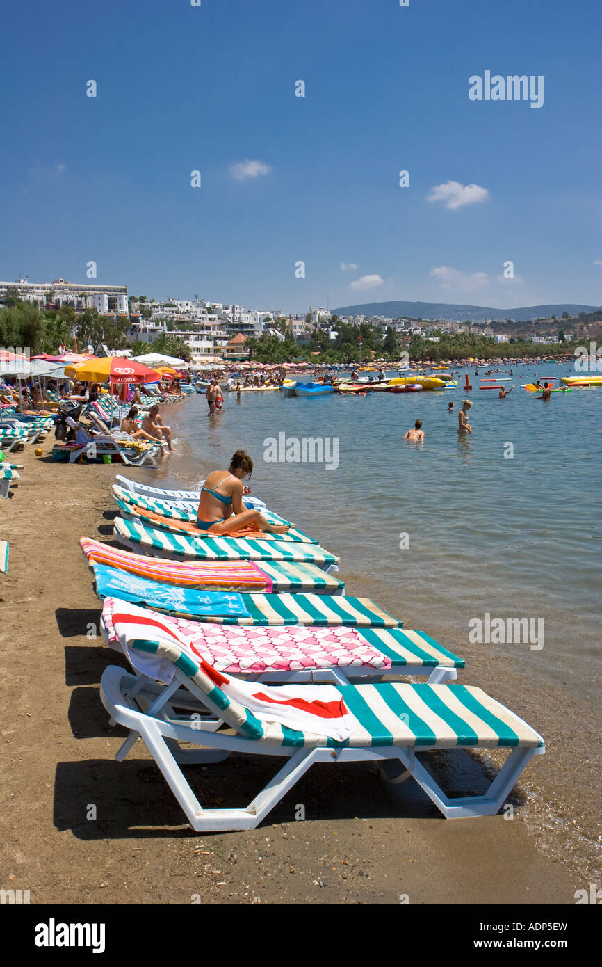 Beach of Gumbet Turkey Stock Photo - Alamy