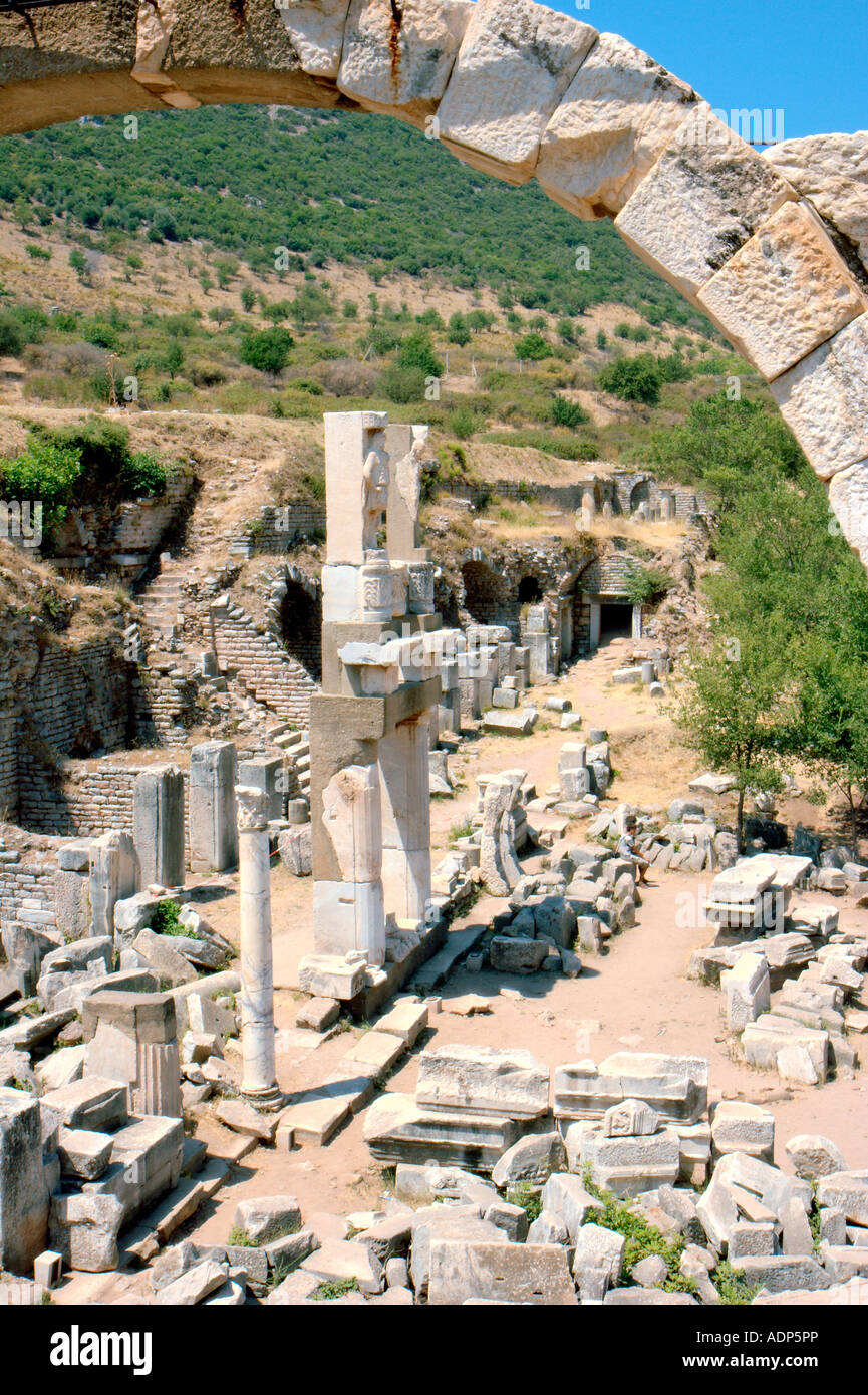 Temple of Domitian, Ephesus in Turkey Stock Photo - Alamy
