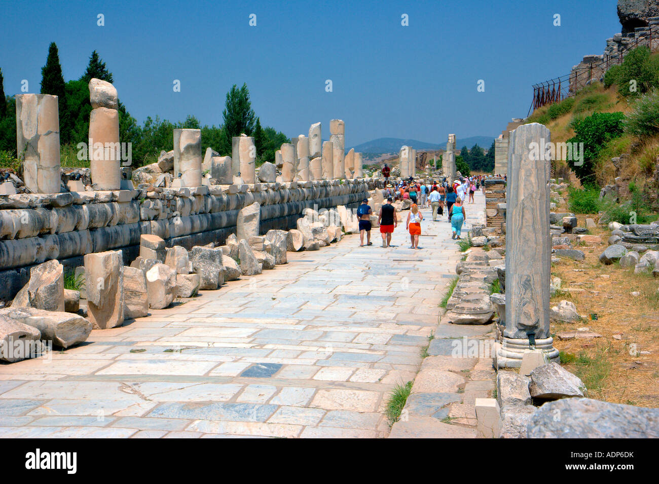 Marble Road Ephesus in Turkey Stock Photo - Alamy
