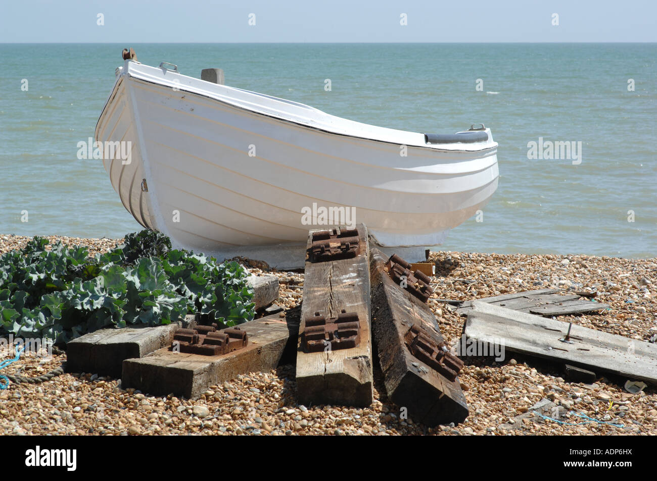 Fishing Boat On Beach Hythe High Resolution Stock Photography and ...