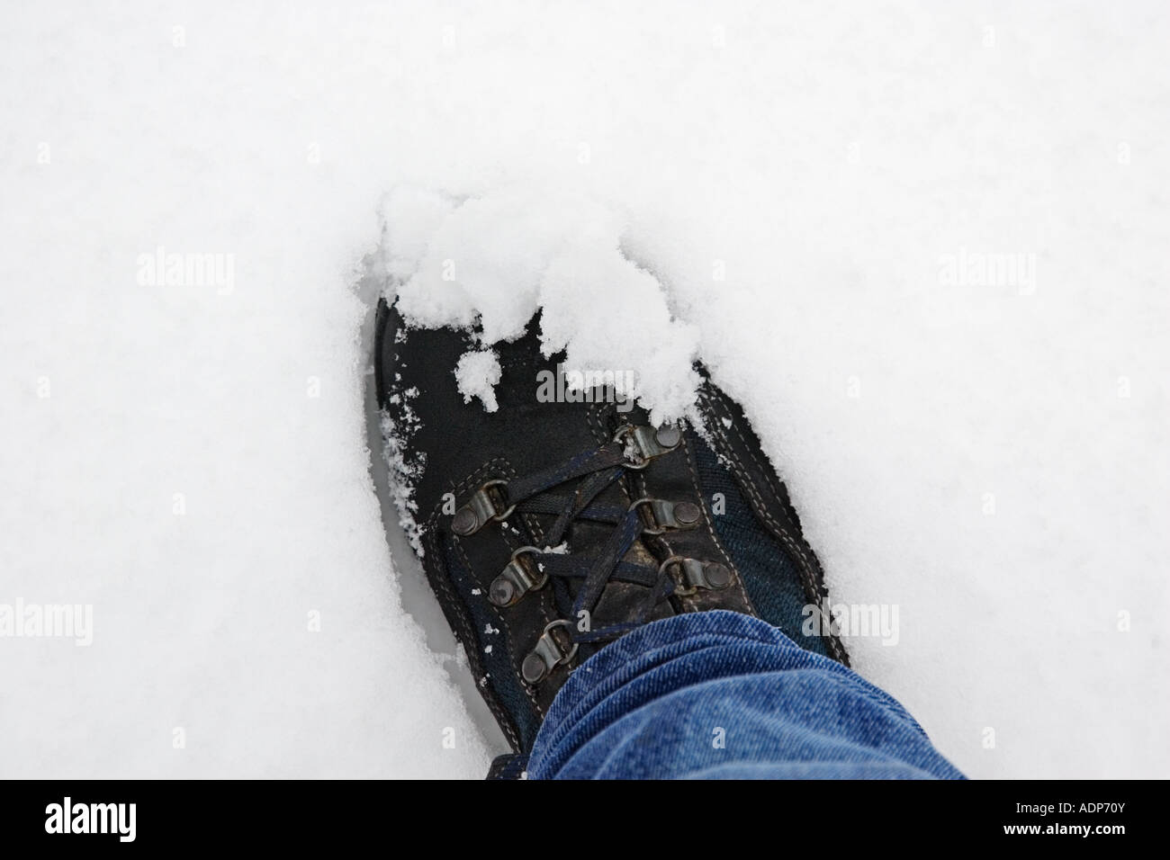 Walker s boot covered in snow London England United Kingdom Stock Photo ...