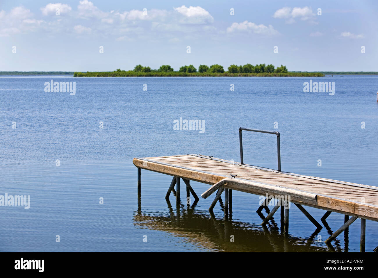 Boat dock lake island pier Texas Stock Photo - Alamy