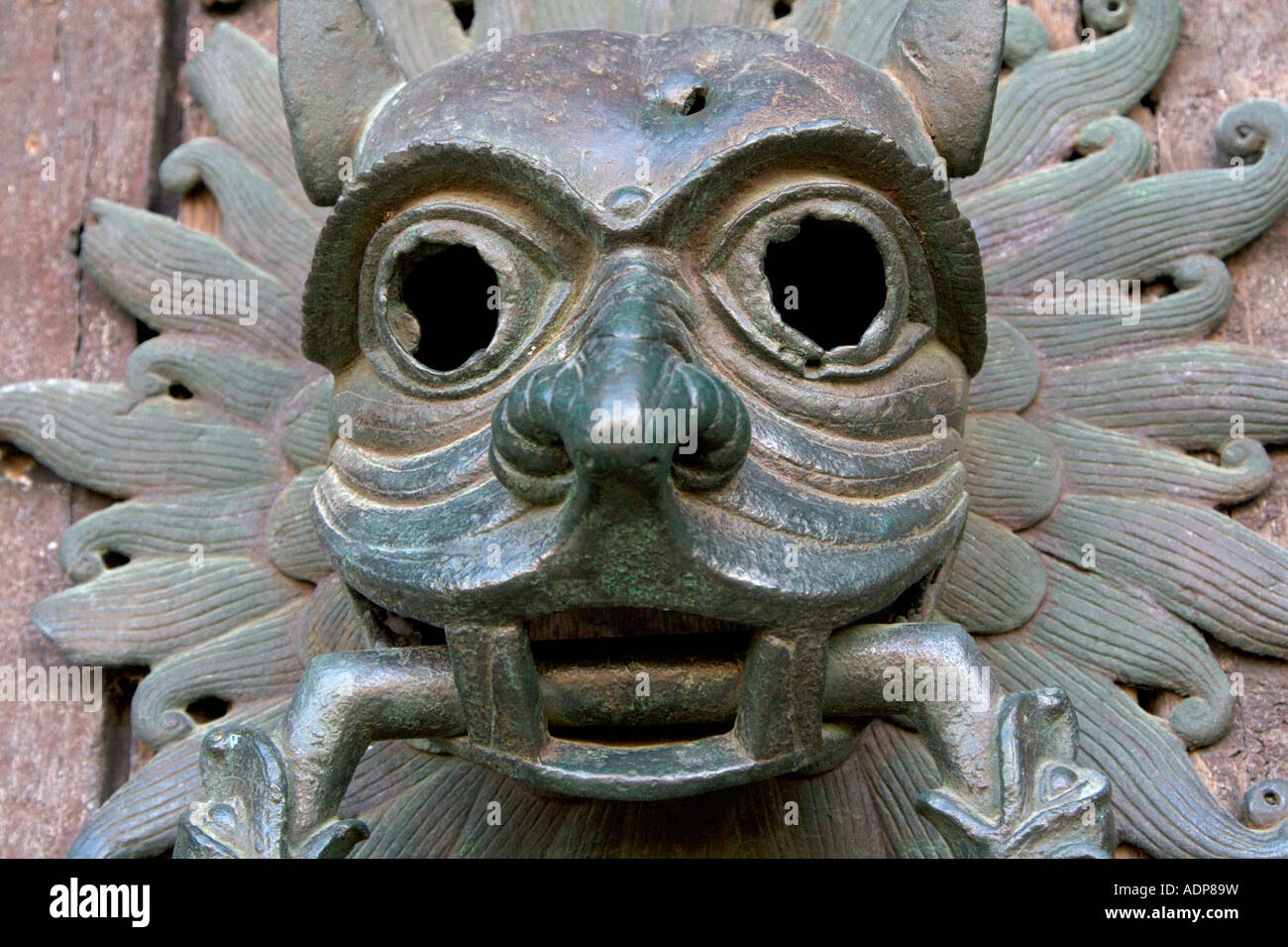 The sanctuary knocker at Durham Cathedral Stock Photo - Alamy