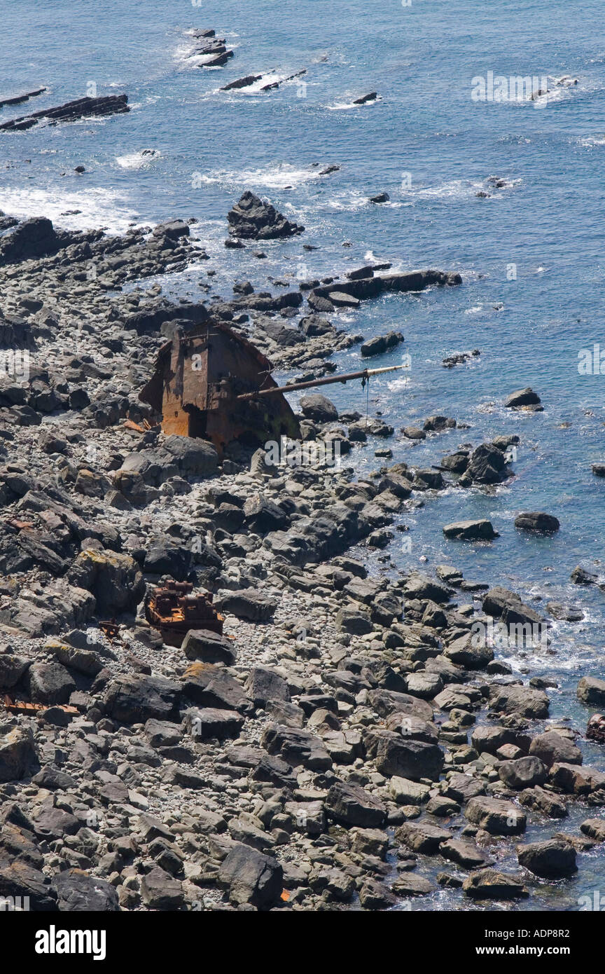 shipwreck of the johanna at Hartland Point, Devon, UK Stock Photo - Alamy