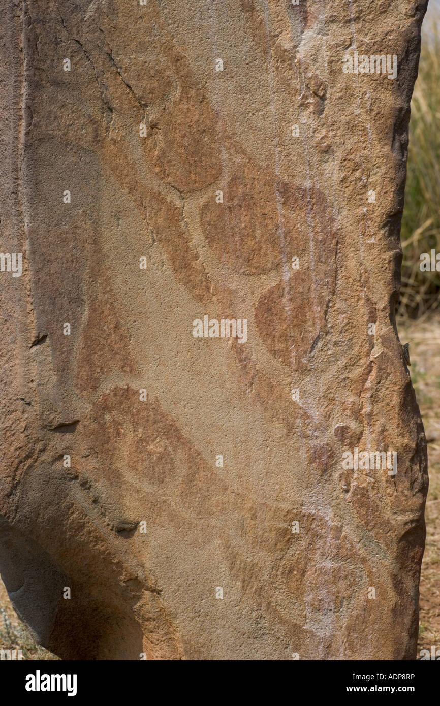 2007 Mongolia deer stone Stock Photo - Alamy