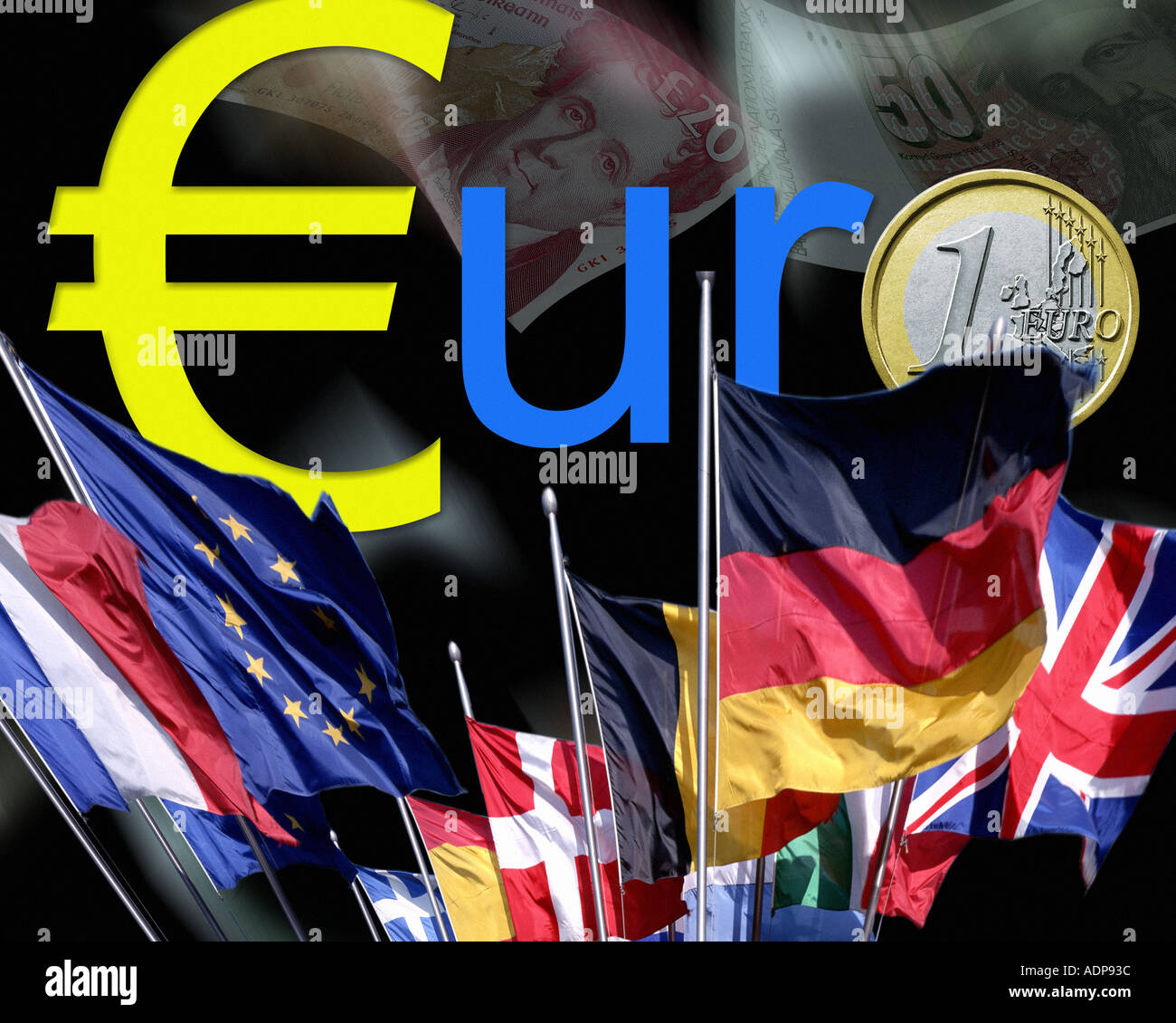 Euro coin eec flag europe hi-res stock photography and images - Alamy