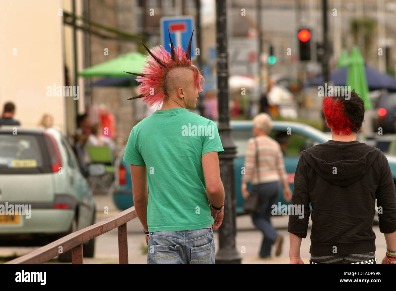 Mohican spiky hair hi-res stock photography and images - Alamy