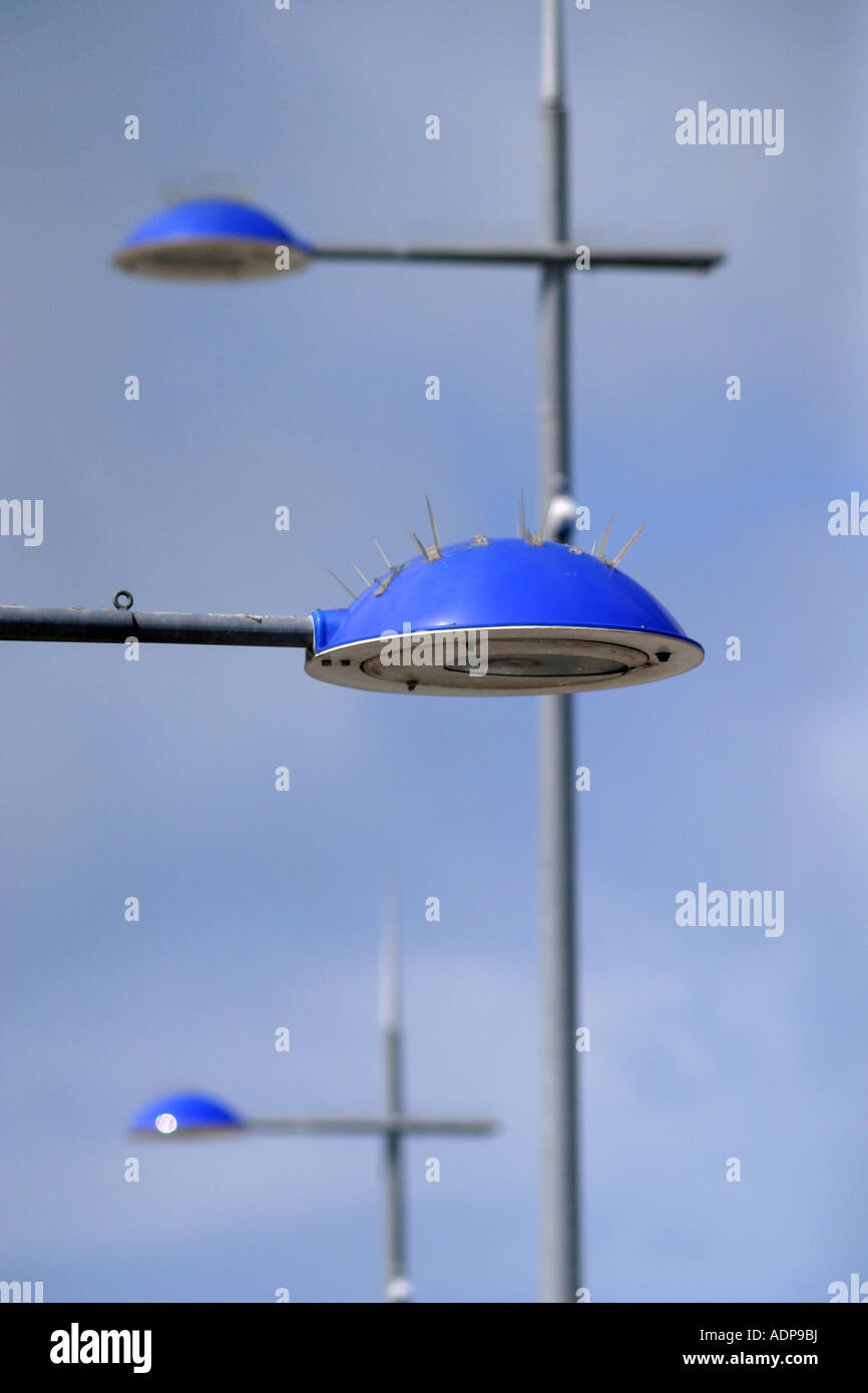Designer street lights Newquay Cornwall UK Stock Photo - Alamy